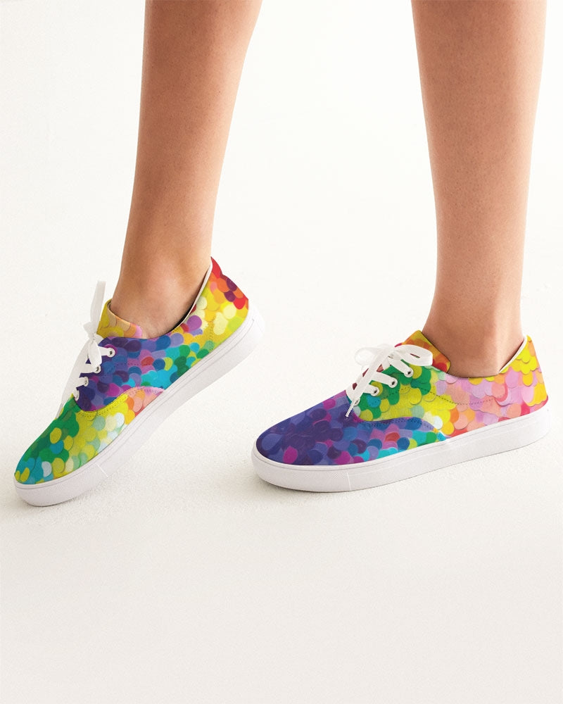 Prismatic Scales Women's Lace Up Canvas Shoe – Mintyfizz Puzzles